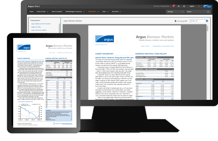 Argus Media | Indonesia makes 50pc hike to PKS biomass export levy