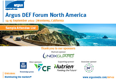 Sample attendee list - Argus DEF Forum North America