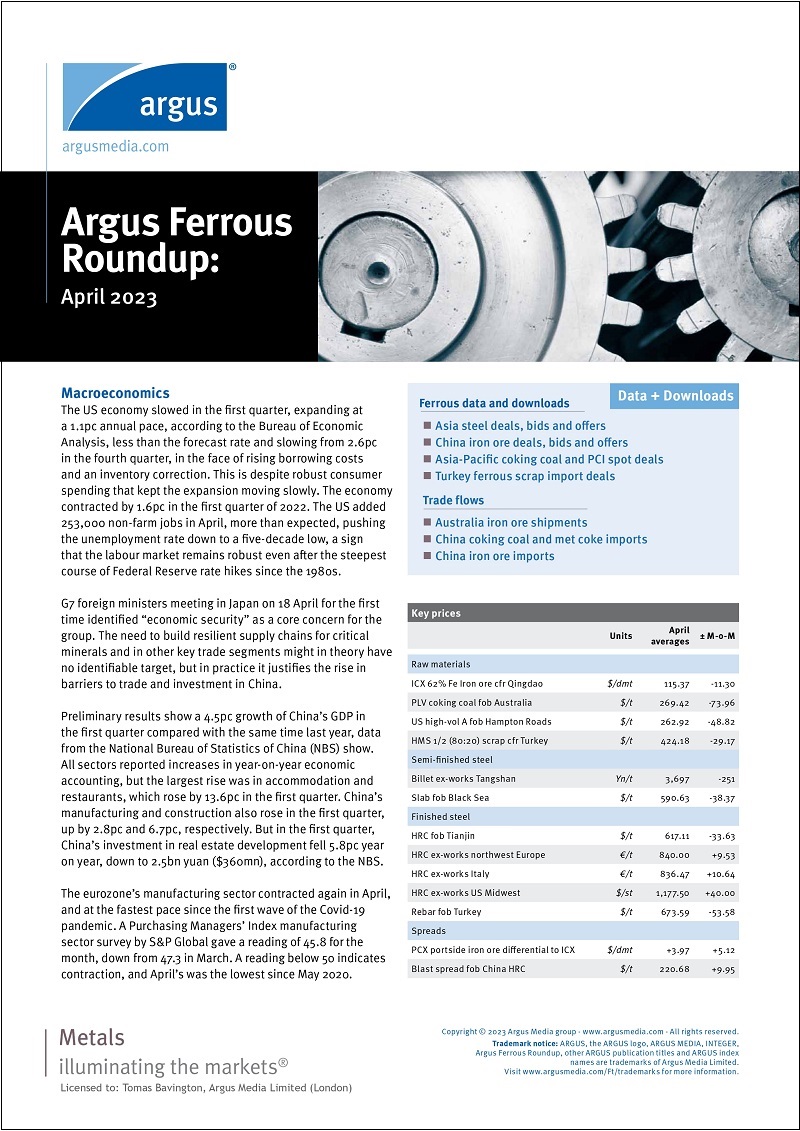 Argus Global Steel - request demo or trial